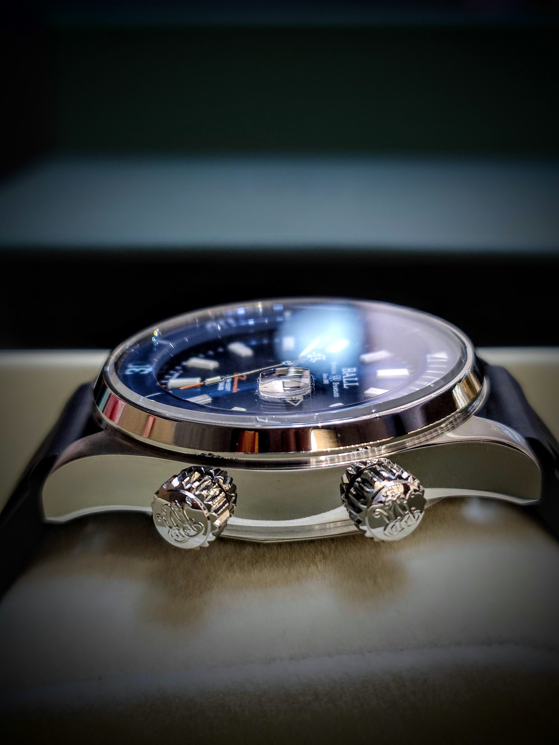 BALL WATCH ENGINEER MASTER II DIVER CHRONOMETER DM2280-P1C-BER BLUE ...