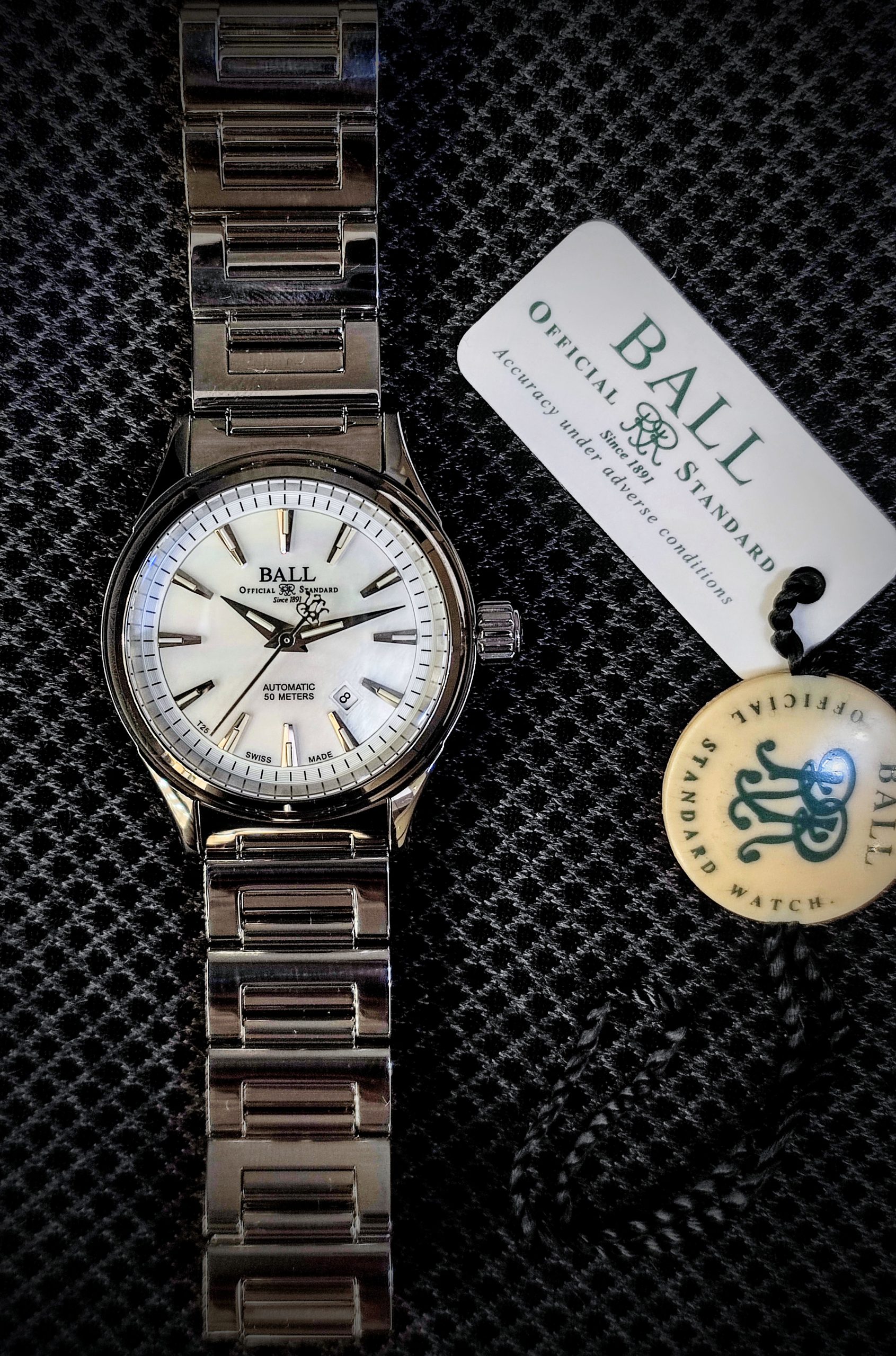 BALL WATCH FIREMAN VICTORY NL2098C-S6J-WHR STAINLESS STEEL CASE MOP ...